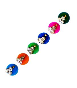 Traditional Forehead Decoration Assorted Multicolor Bindi Pack ...